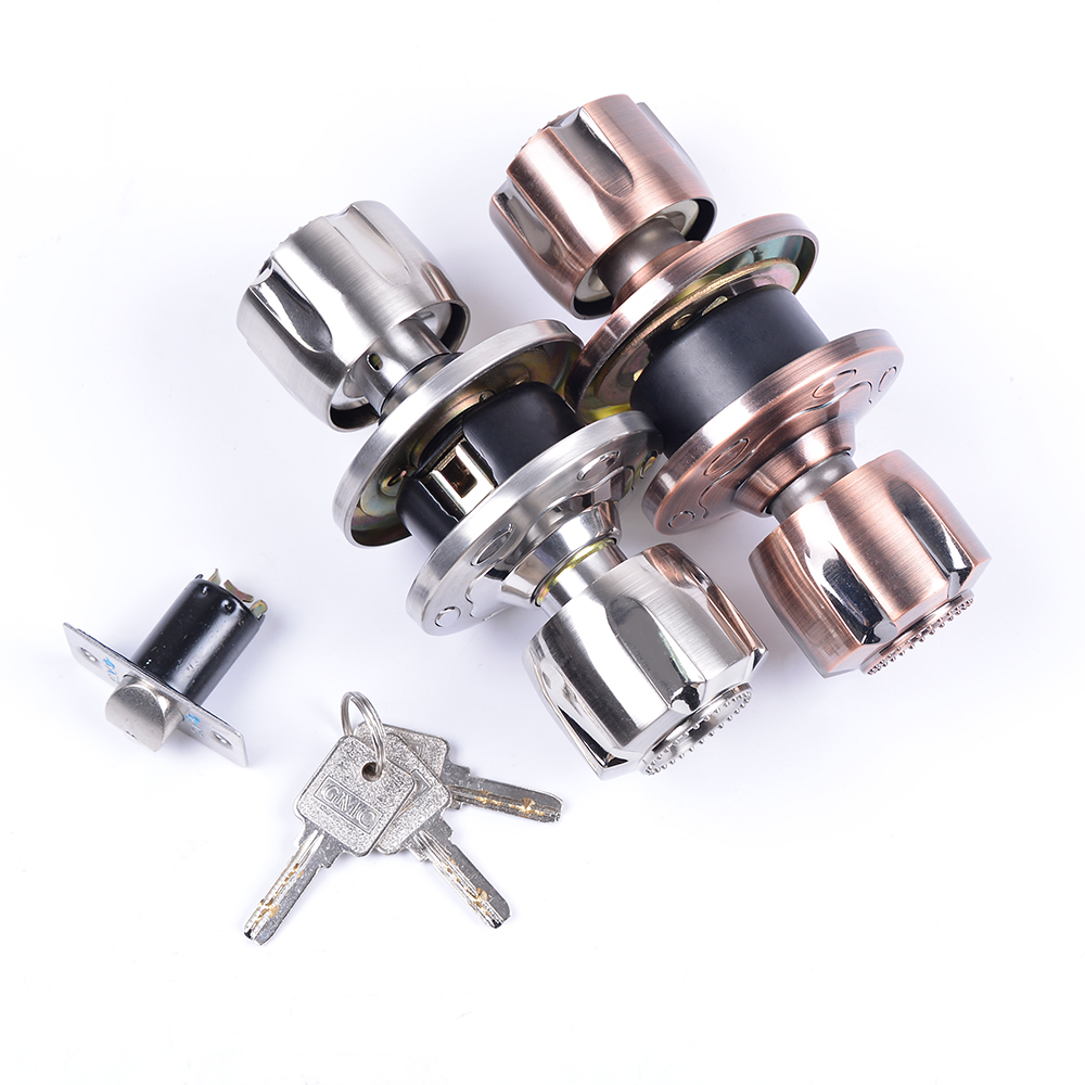 Stainless steel round lock security round knob door lock set