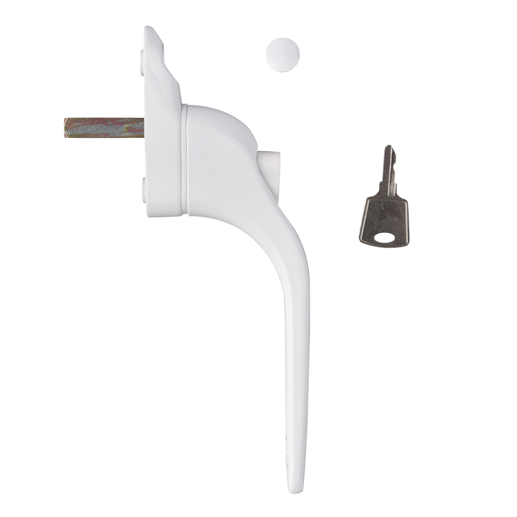 Aluminum zinc white window handle