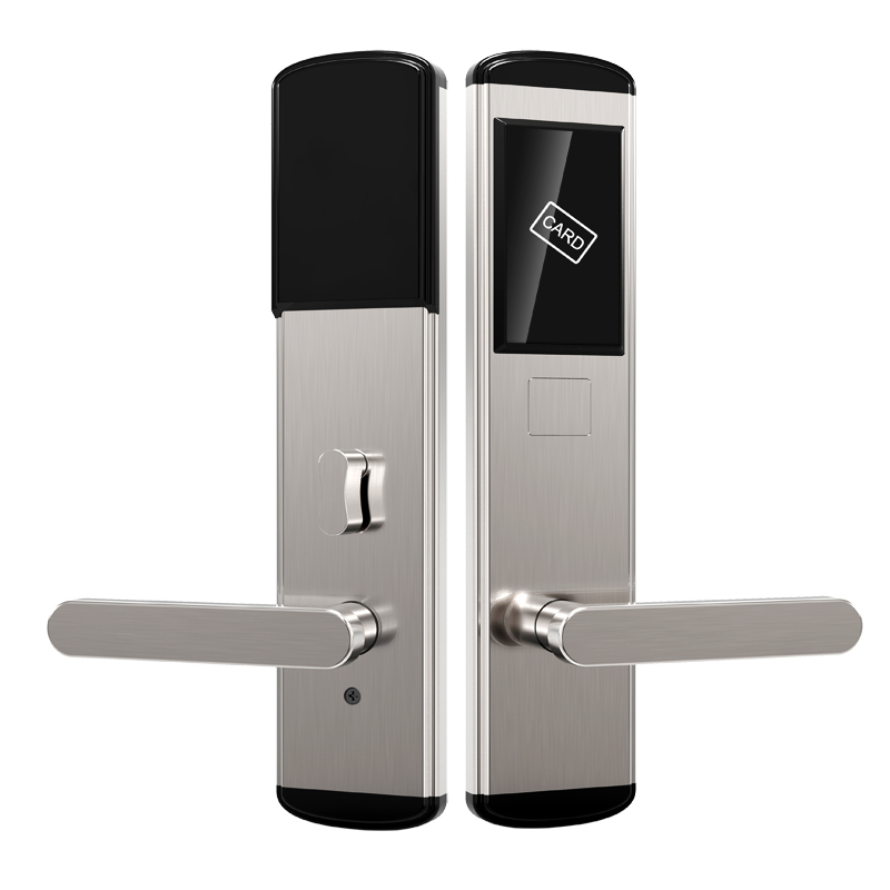 High quality stainless steel smart hotel key card door locks